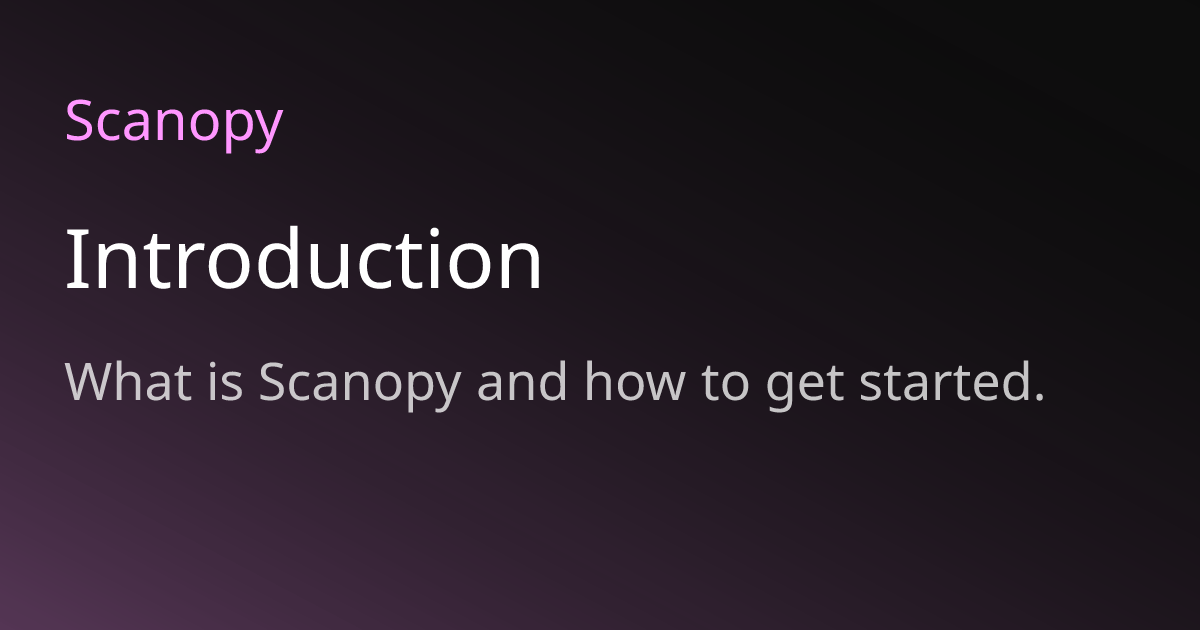 Introduction | Scanopy Docs