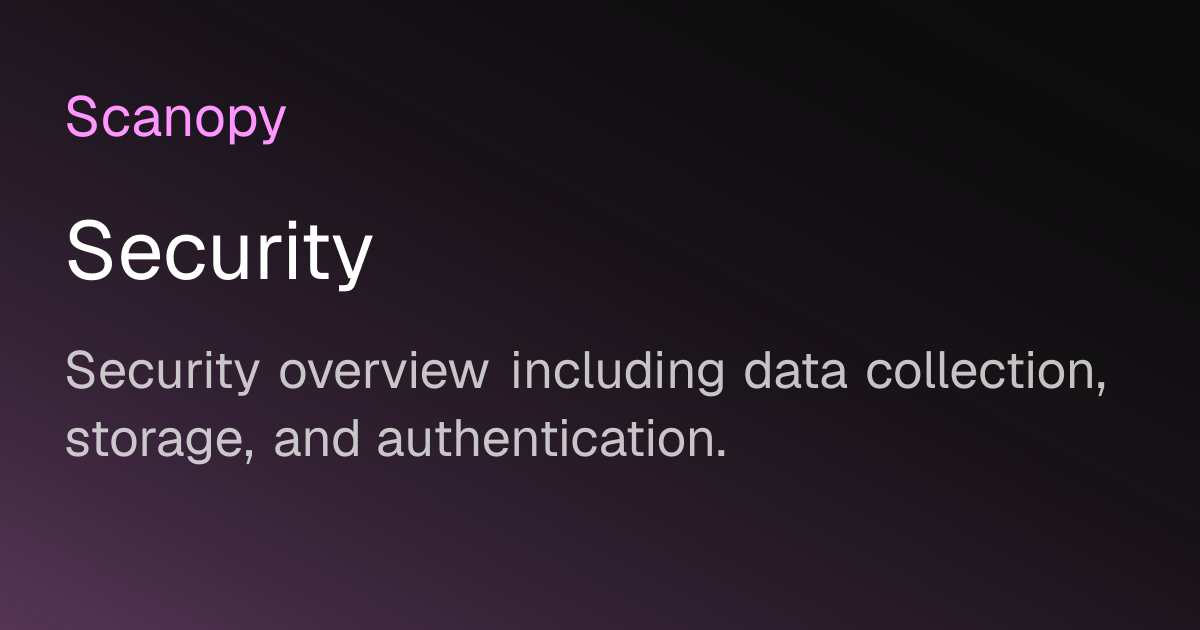 Security | Scanopy Docs